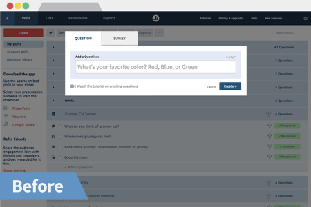 Poll Everywhere is getting a refresh, starting with a new dashboard