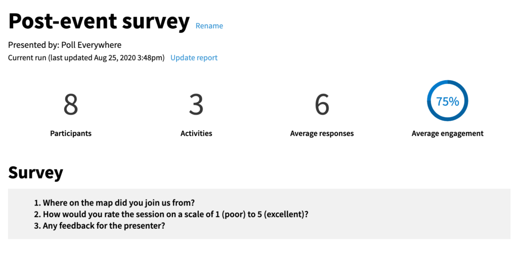 Create post-event surveys for all types of feedback
