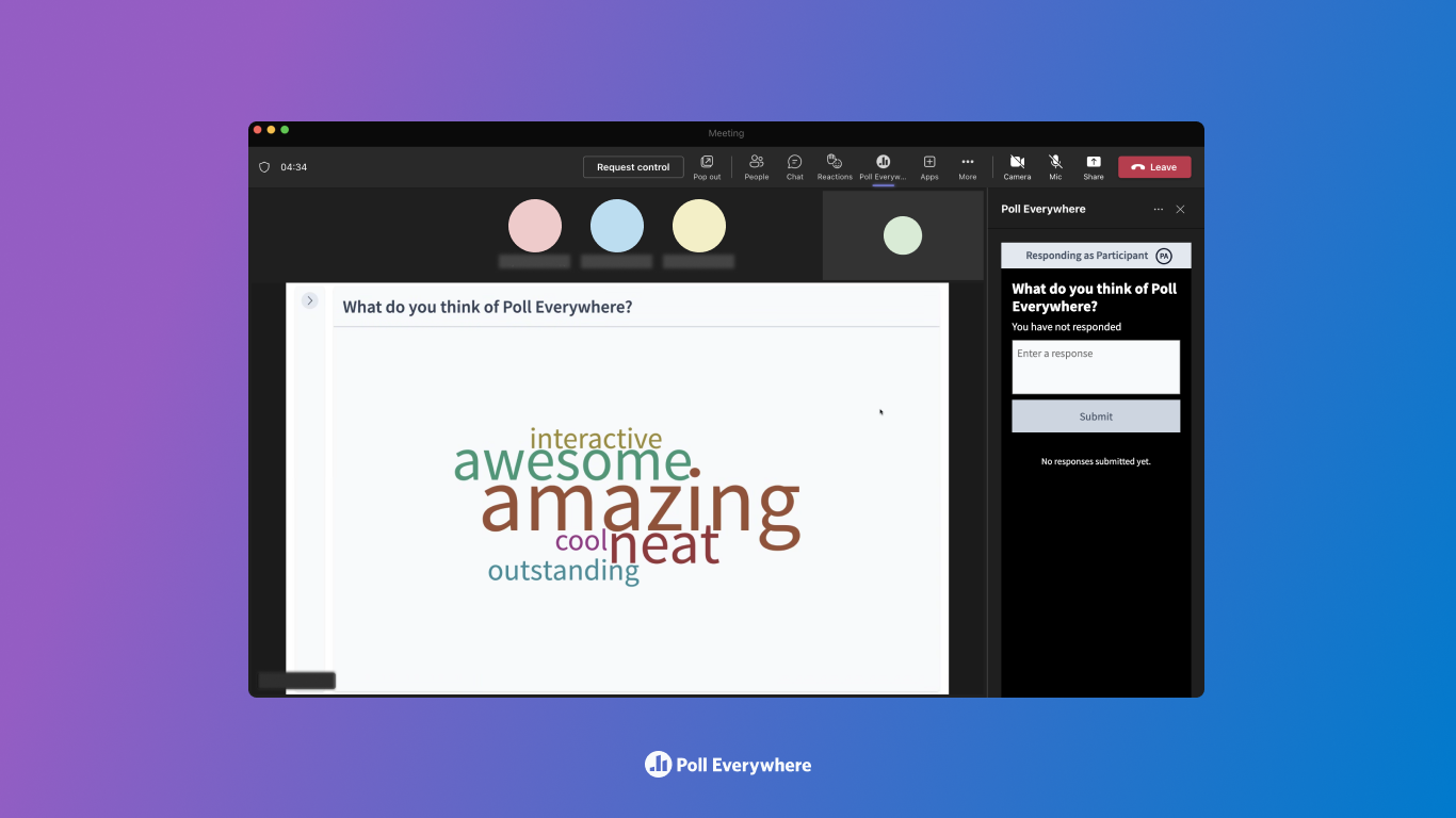 Poll Everywhere and Microsoft Teams: Innovating Engagement in Meetings