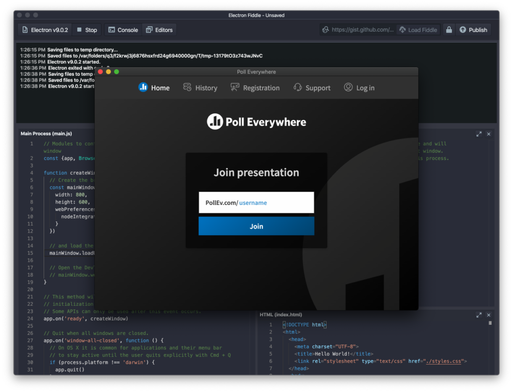 An introduction to Electron