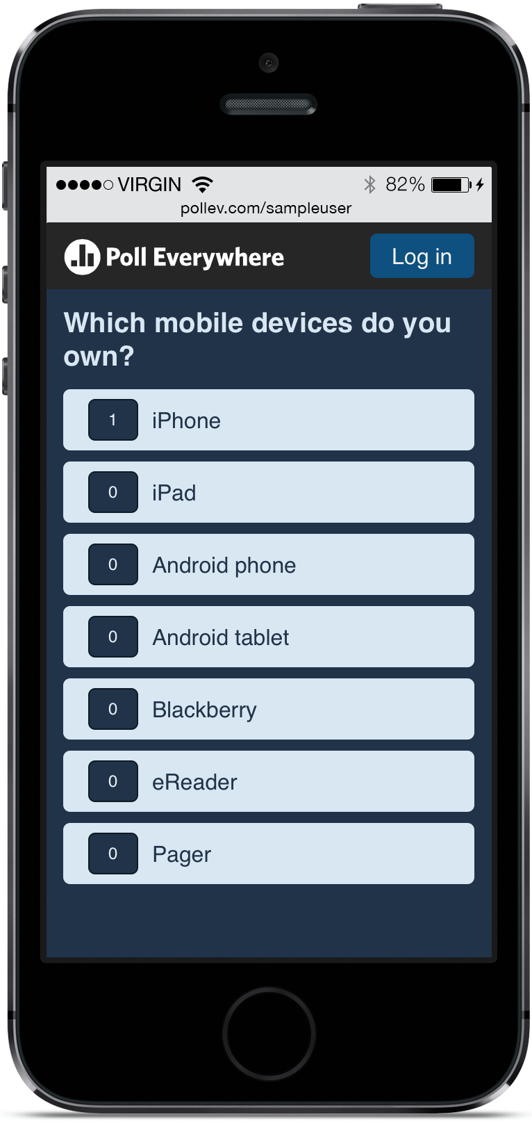 Mobile Device Voting With Poll Everywhere