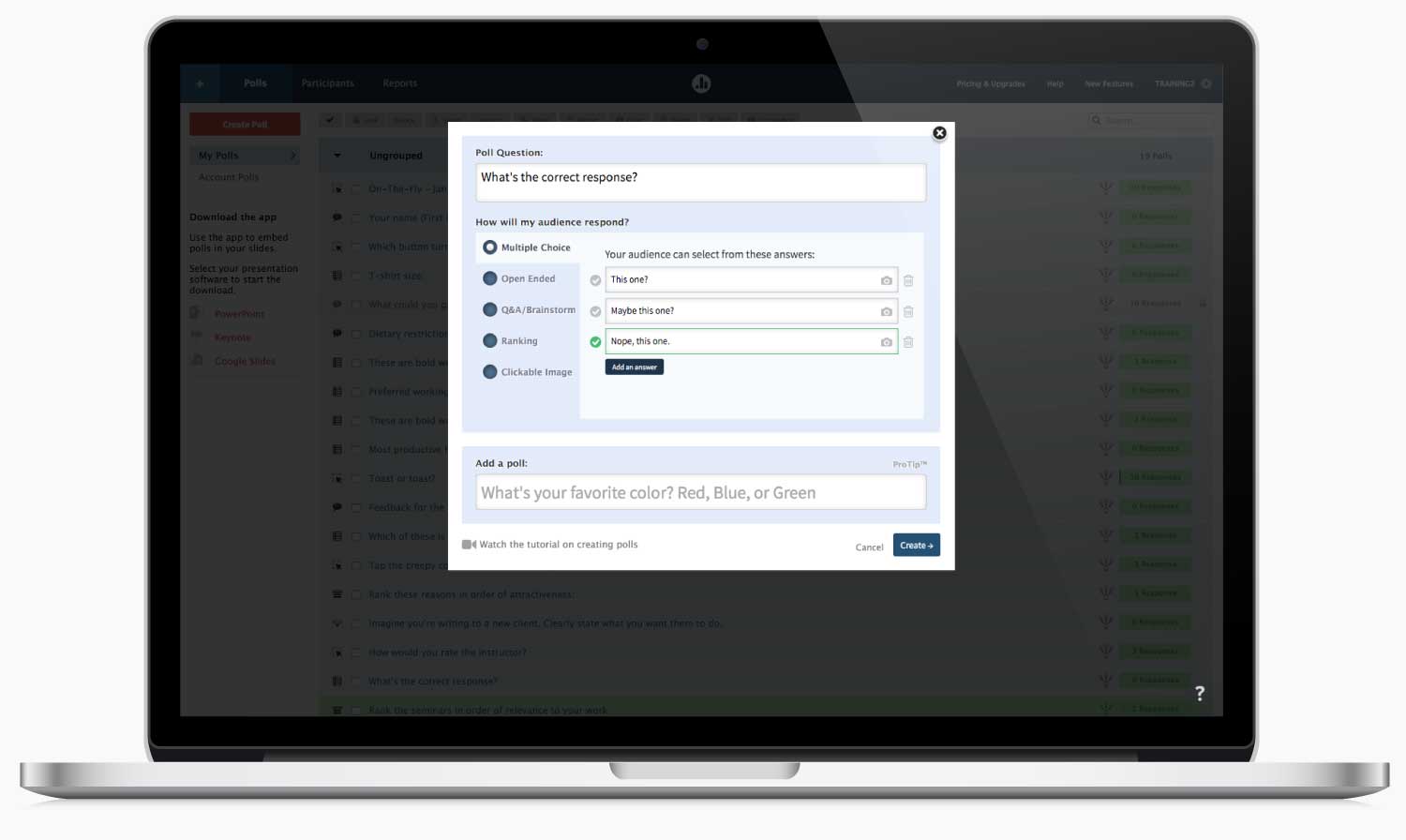 New Features: Grading in creation, Ranking Polls, Account Templates ...